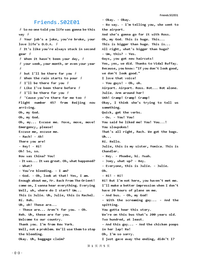 Friends S02 | PDF