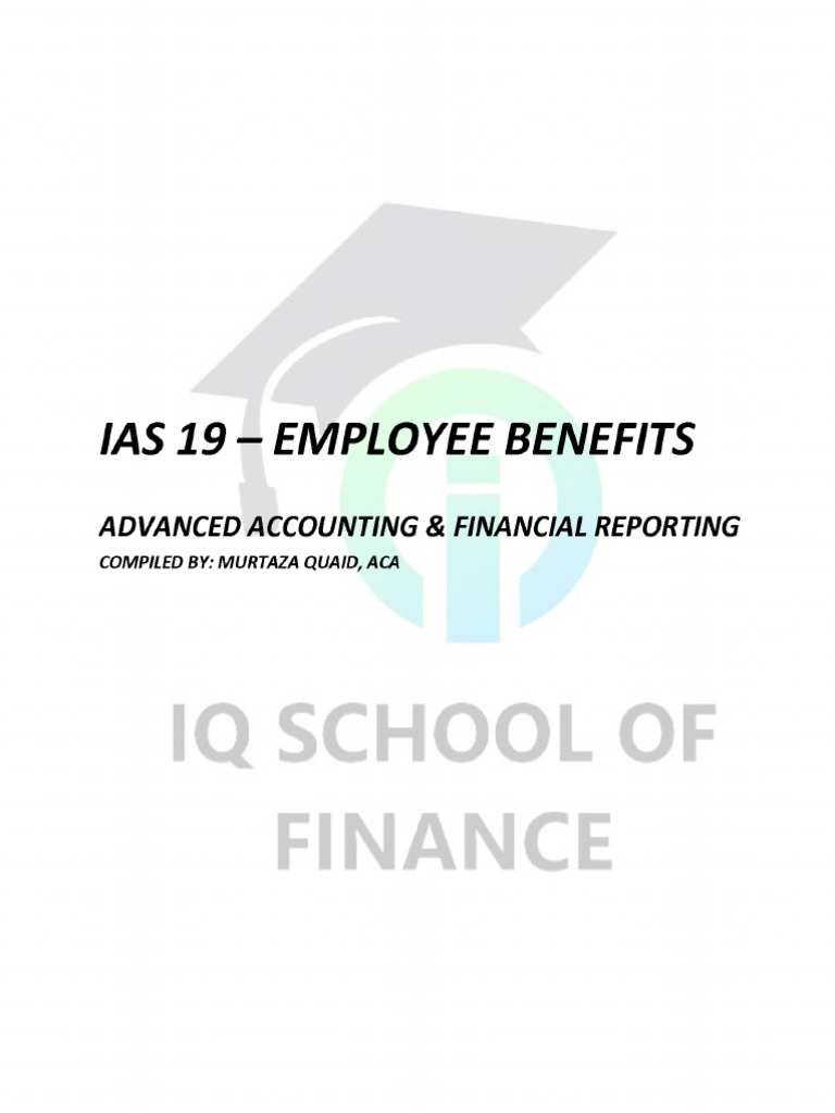 Handout - IAS 19 | PDF