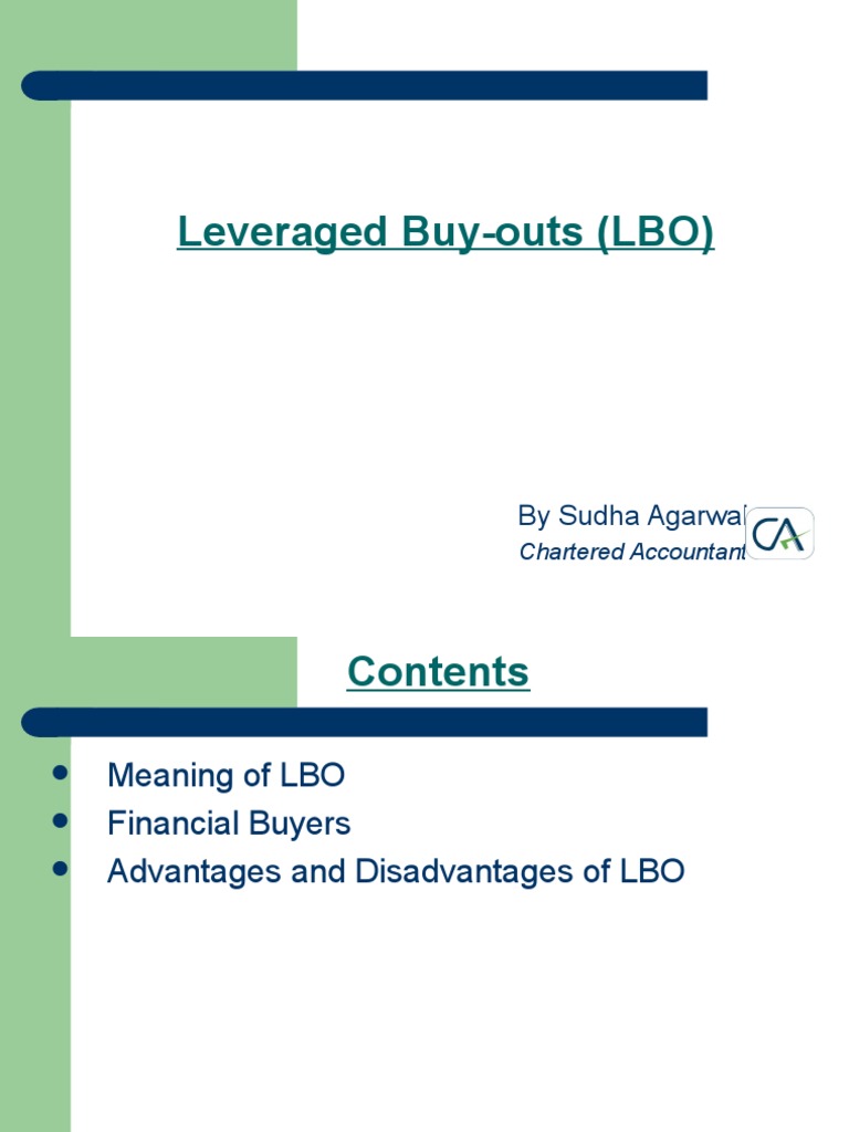 M&A - 7 Leveraged Buyout | PDF