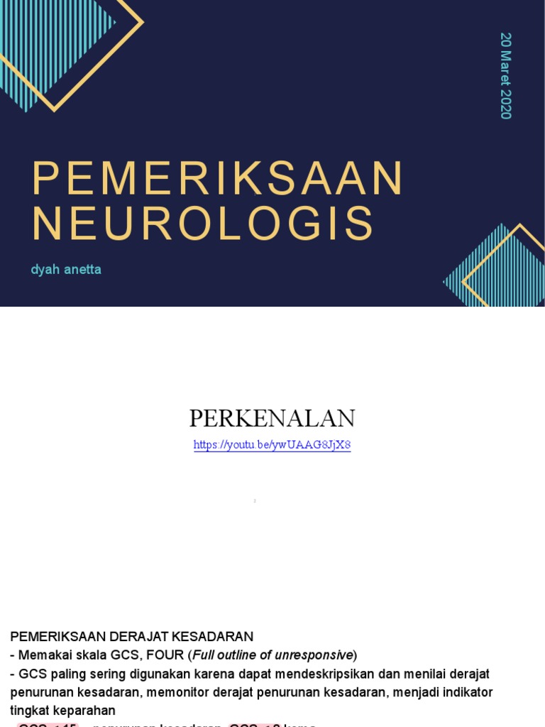 Pemeriksaan Neurologis | PDF