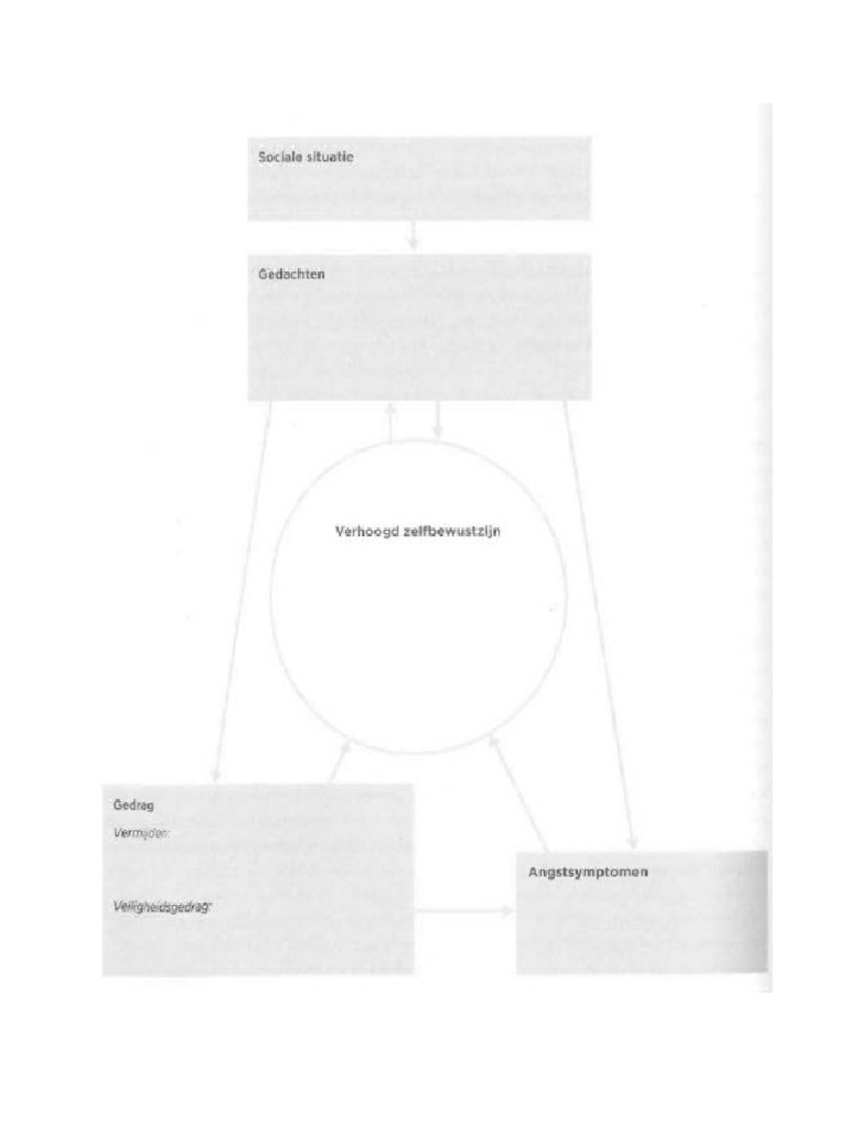 Cognitief model van sociale angst | PDF