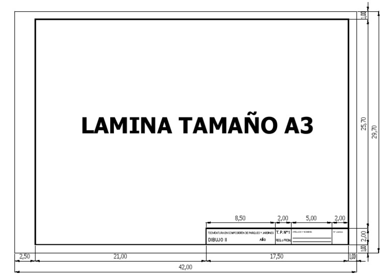 Detalle de Recuadro y Rótulo Lámina A3 | PDF