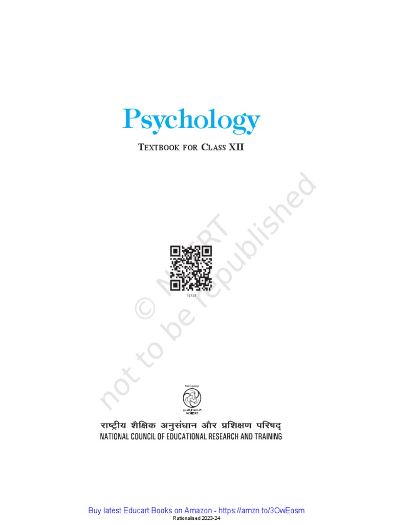 NCERT Class 12 Psychology Book | Download Free PDF | Intelligence ...