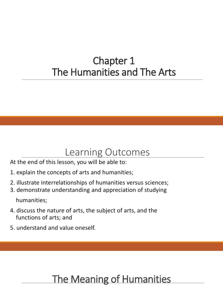 Chapter 1 The Humanities and The Arts | Download Free PDF | Humanities ...
