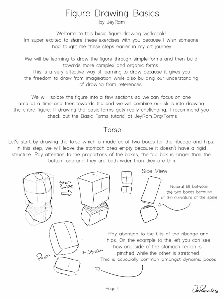 Figure Drawing Workbook - JeyRam | PDF