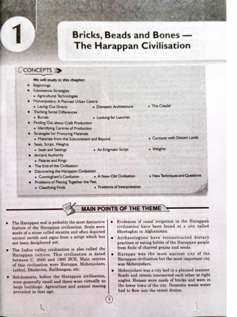 Bricks, Beads and Bones - CH - 1 | PDF