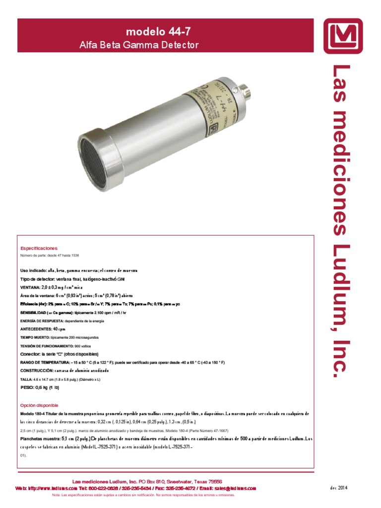 FICHA TECNICA M44-7 (1) .En - Es | PDF