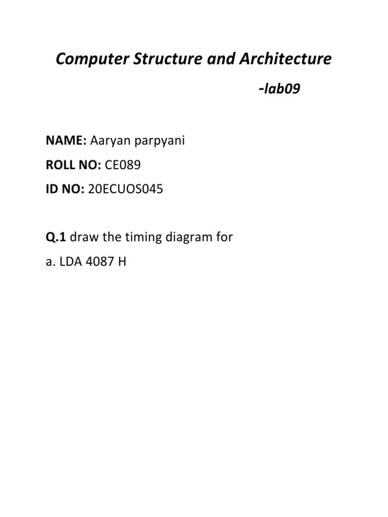 Ce089 Aaryan Parpyani Csa Lab07 | PDF