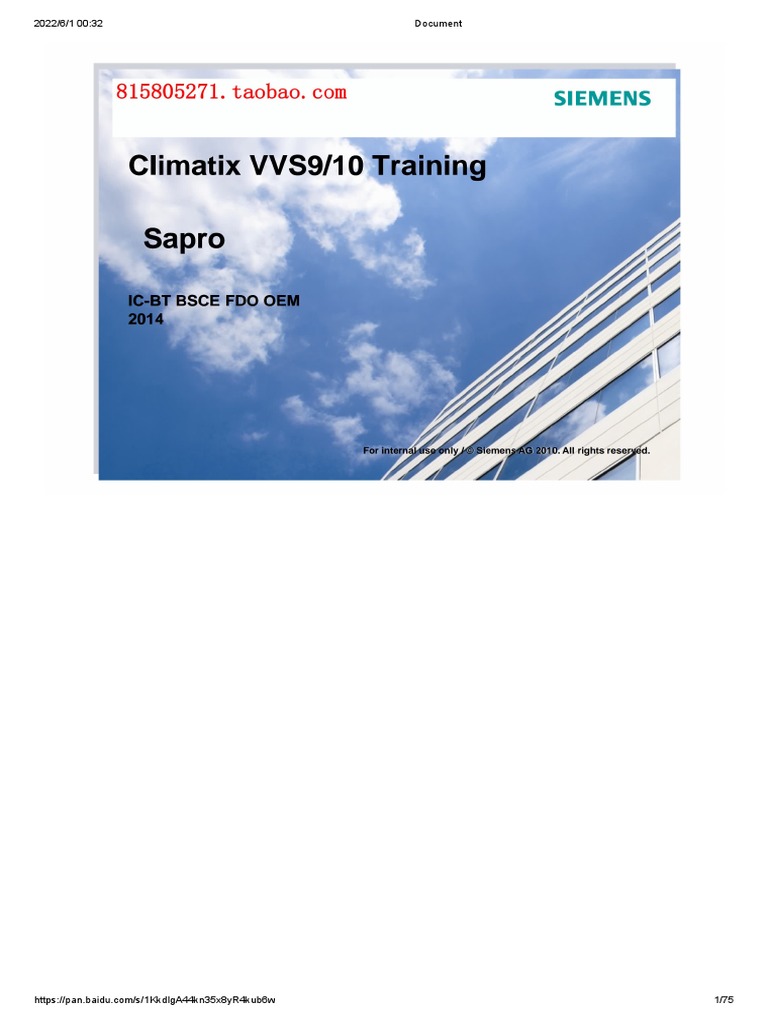 02.01 Climatix Tools - Sapro - V5.7.pdf - 免费高速下载 - 百度网盘-分享无限制 | PDF ...