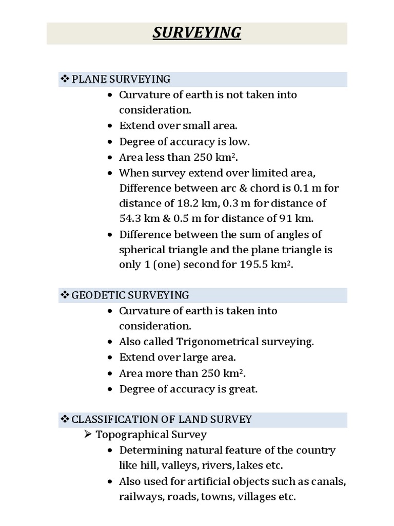 Surveying 1 | PDF