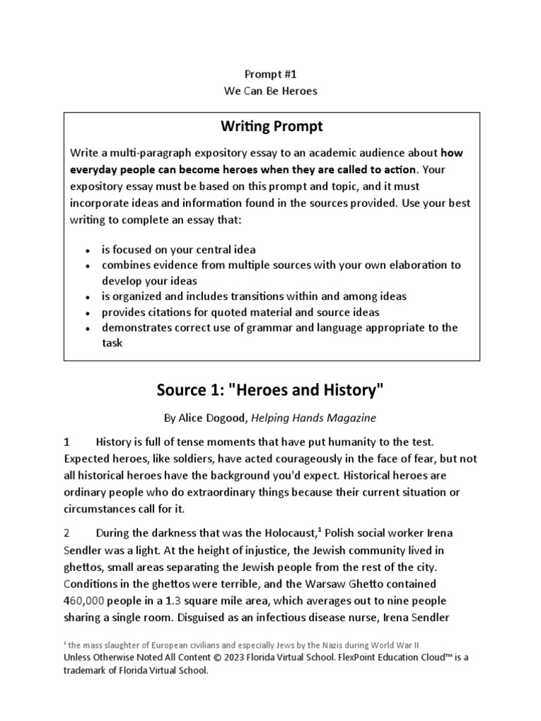 Prompt 1 Text Set Heroes | PDF | Hero | American Civil War