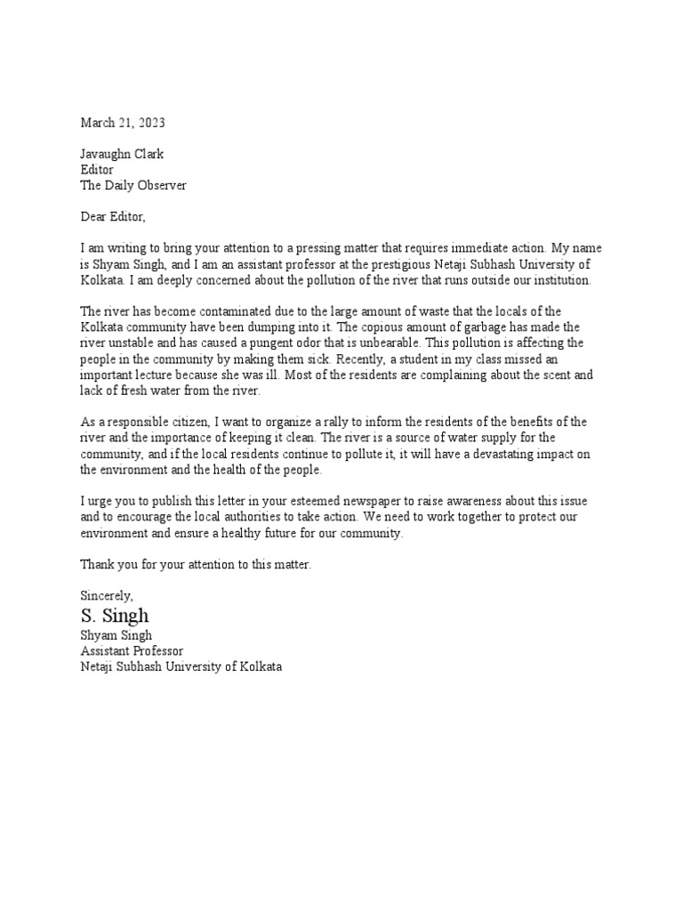 Letter Example | PDF