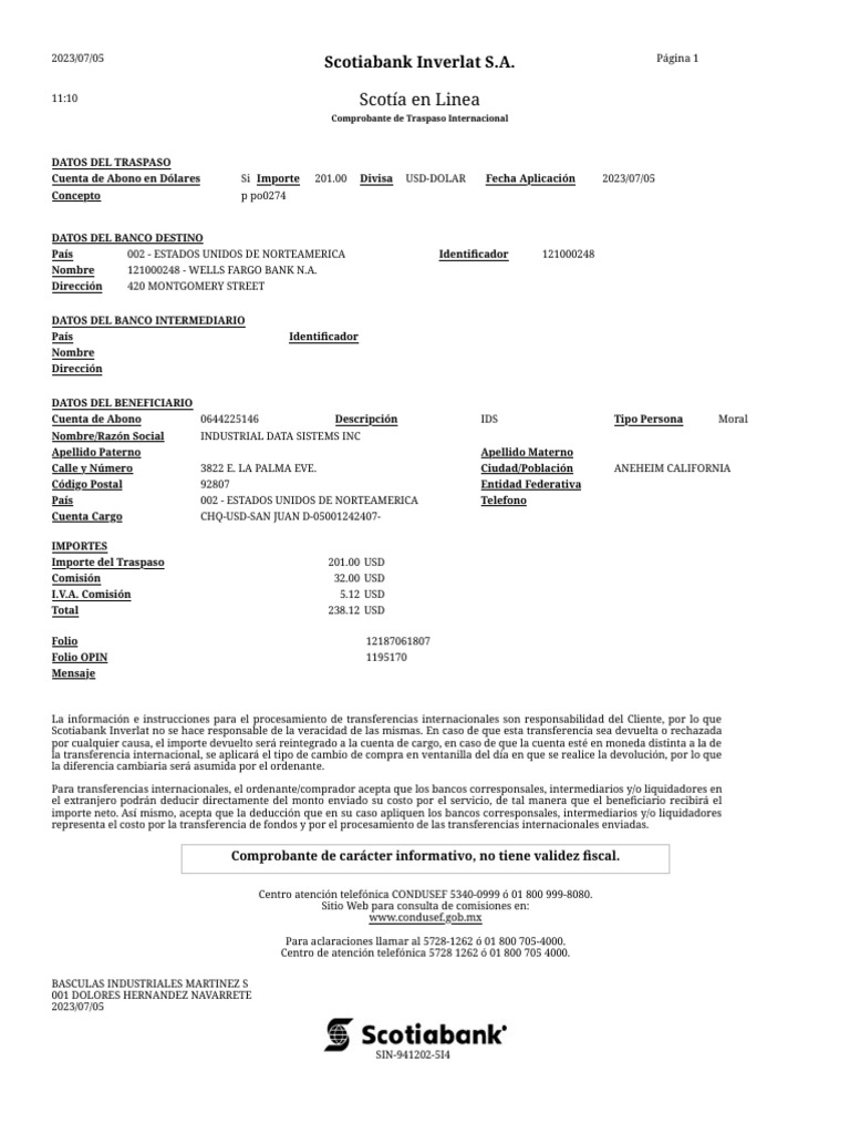 Scotía en Linea: Scotiabank Inverlat S.A | PDF | Bancos | Dinero