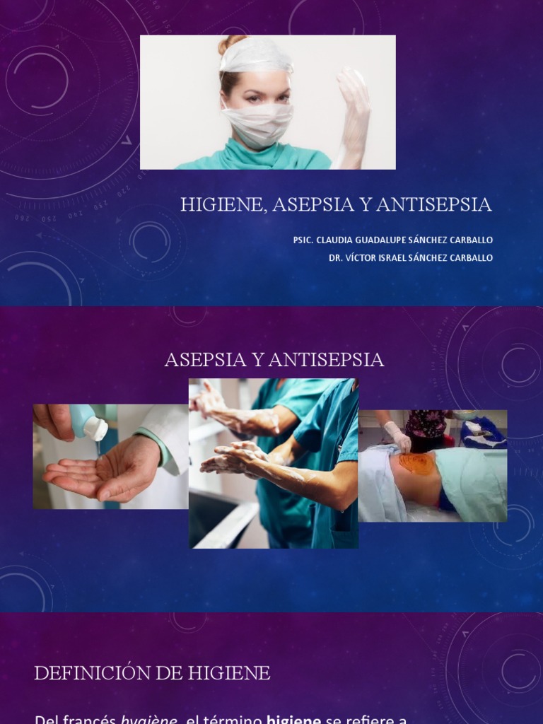 Higiene, Asepsia y Antisepsia | PDF | Higiene | Enfermedades y trastornos