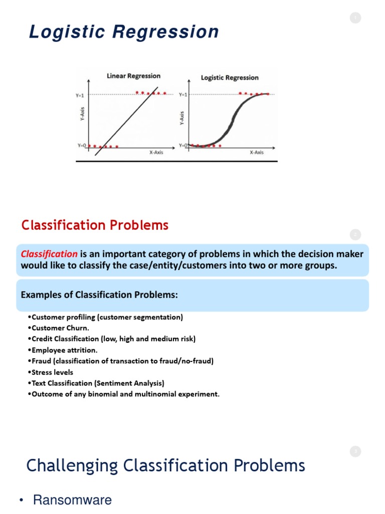 Logistic Regression | PDF | Statistical Classification | Dependent And ... Logistic Regression | PDF | Statistical Classification | Dependent And ...