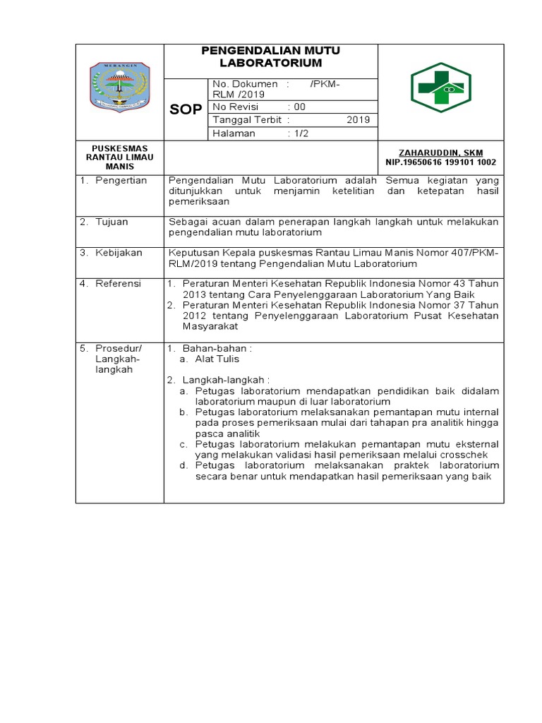 SOP PML | PDF