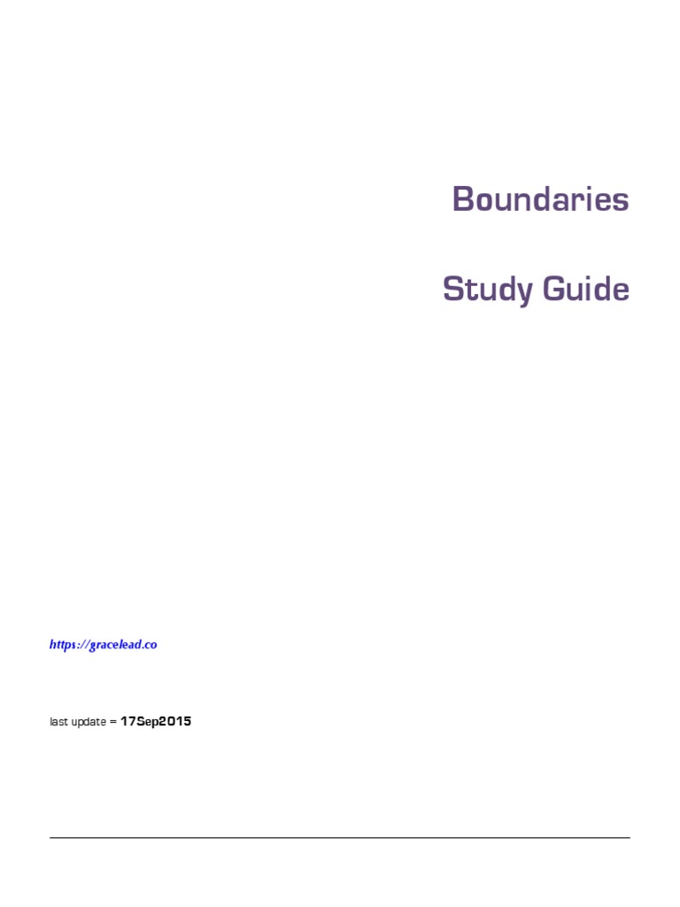 Boundaries Study | Download Free PDF | Psychology | Psychological Concepts