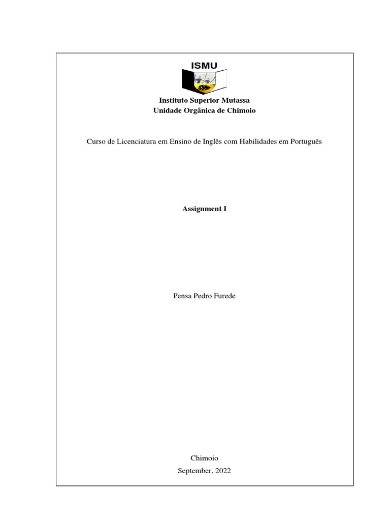 Pensa P. Furede-Syntax Individual Assignment | PDF | Phrase | Syntax