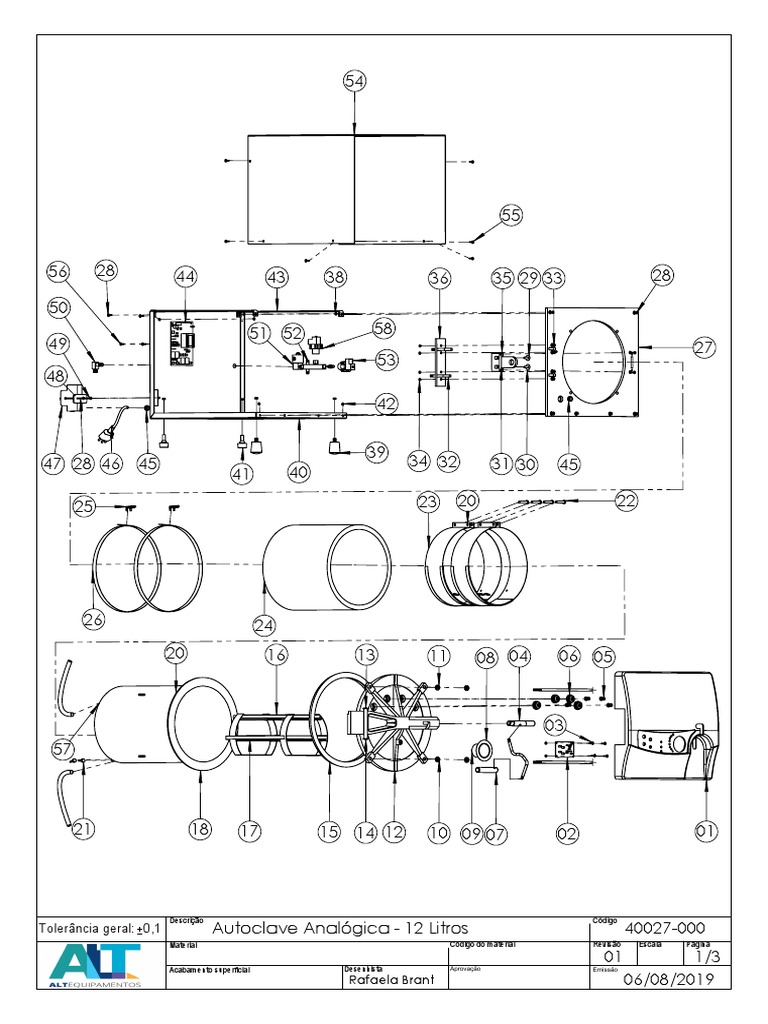 Vista Explodida Autoclave | PDF