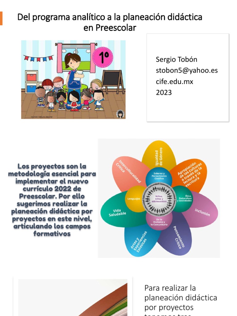 Del Programa Analítico A Los Proyectos en Preescolar Compressed | Descargar gratis PDF ...