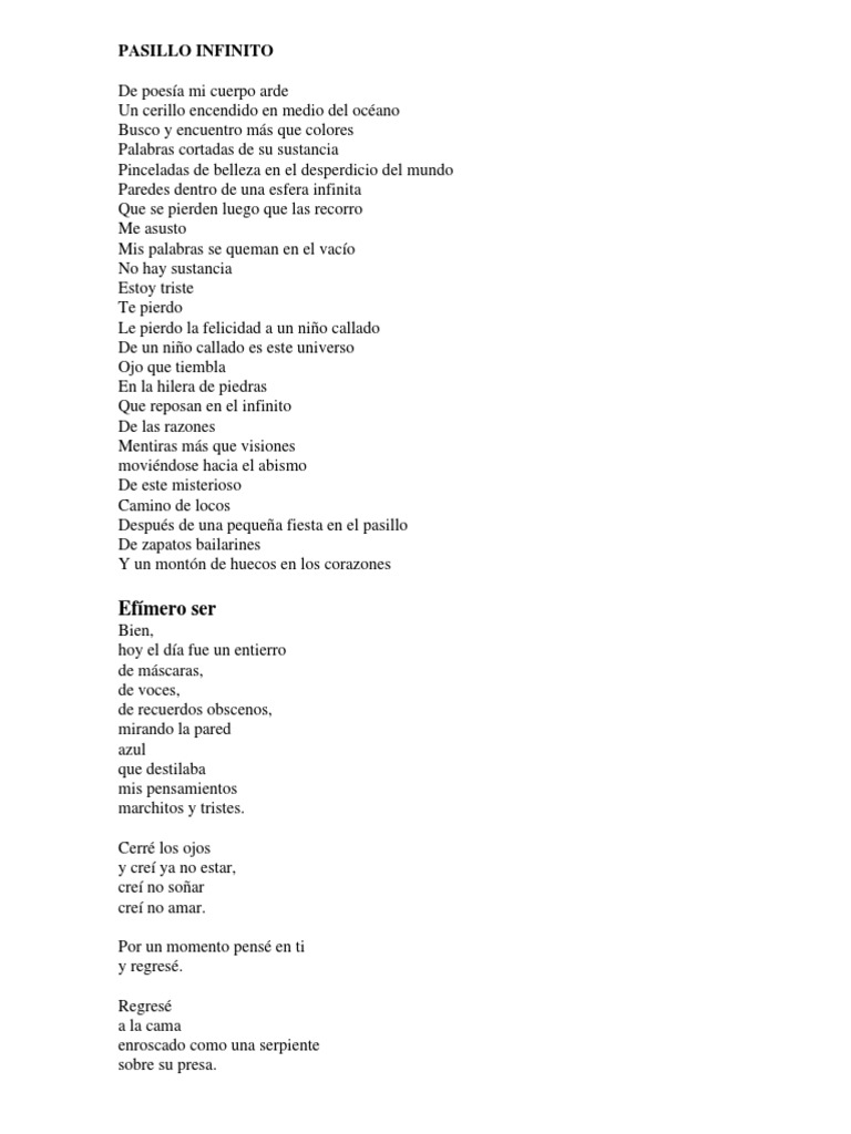 Pasillo Infinito | PDF