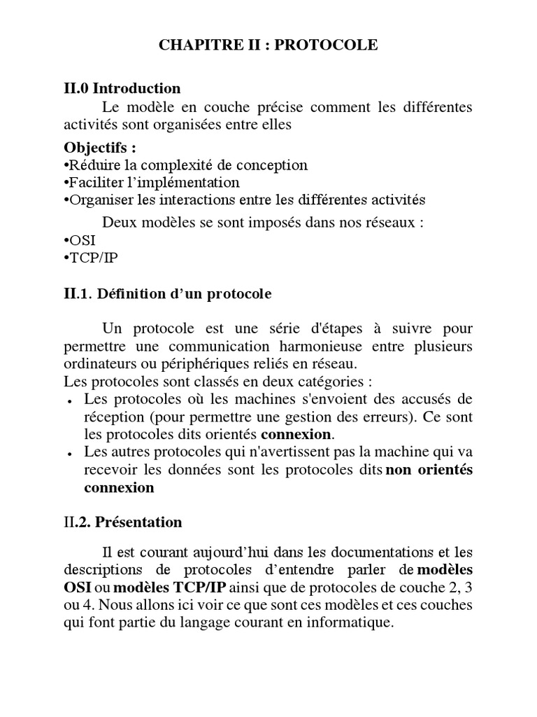 Protocole GI2 | Download Free PDF | Suite des protocoles Internet | Modèle OSI