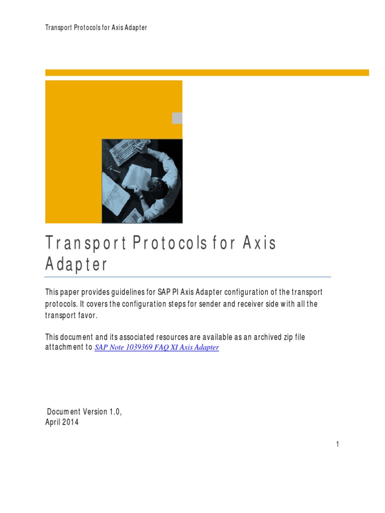 Transport Protocols For Axis Adapter | PDF | Technology & Engineering