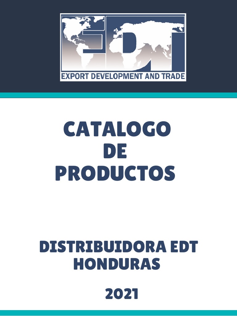Catálogo de Productos Distribuidora EDT Honduras 2021 | PDF | Comida y bebida | Alimentos