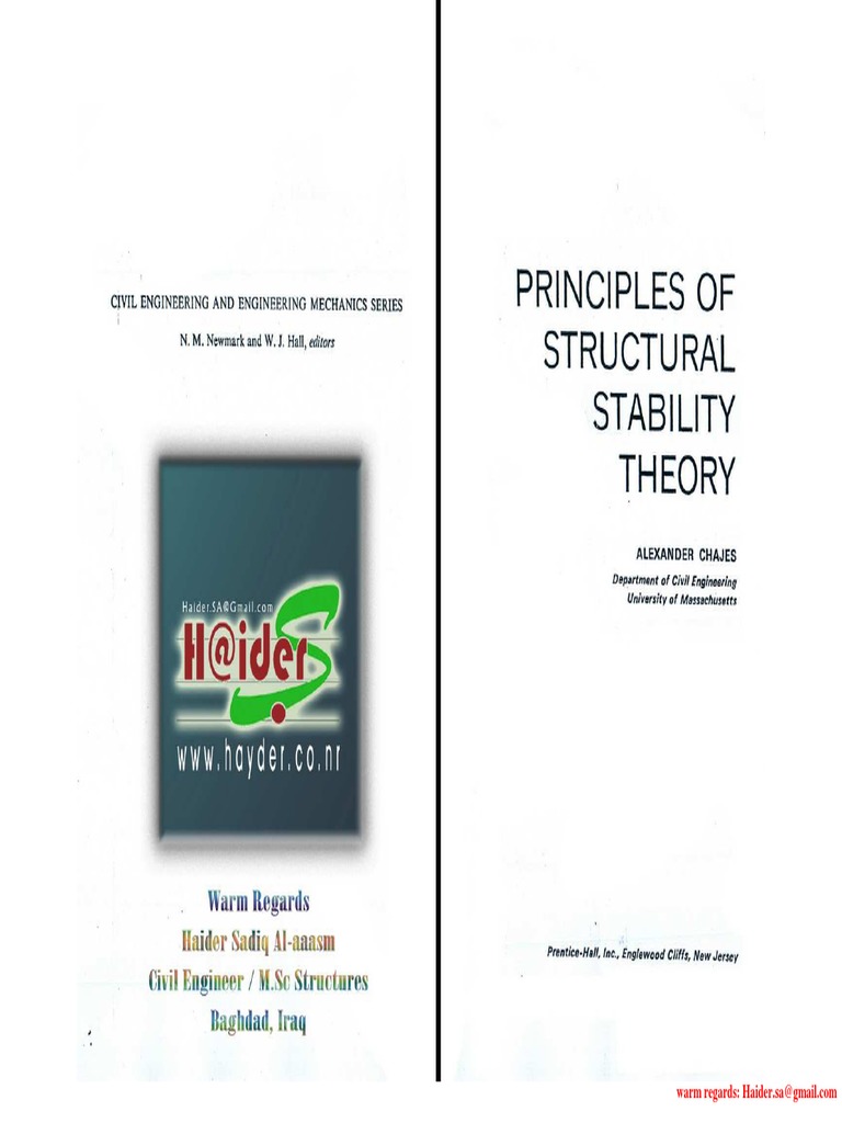 Alexander Chajes - Principles of Structural Stability Theory (1974) | PDF Alexander Chajes - Principles of Structural Stability Theory (1974) | PDF