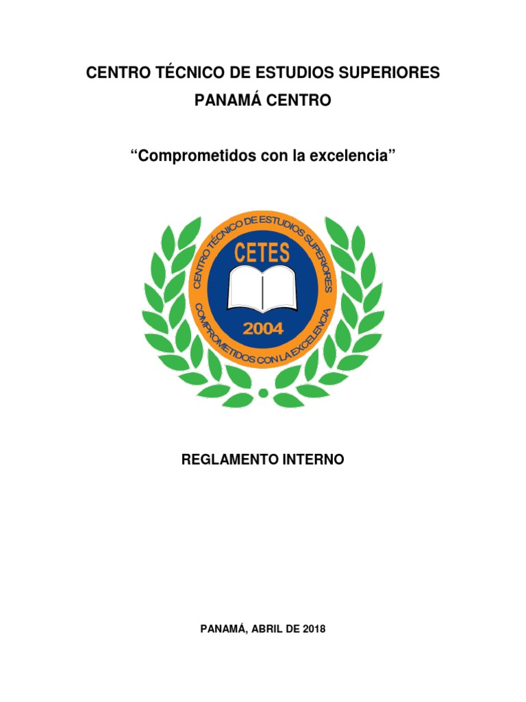 01 Reglamento Interno Cetes Panamá | PDF