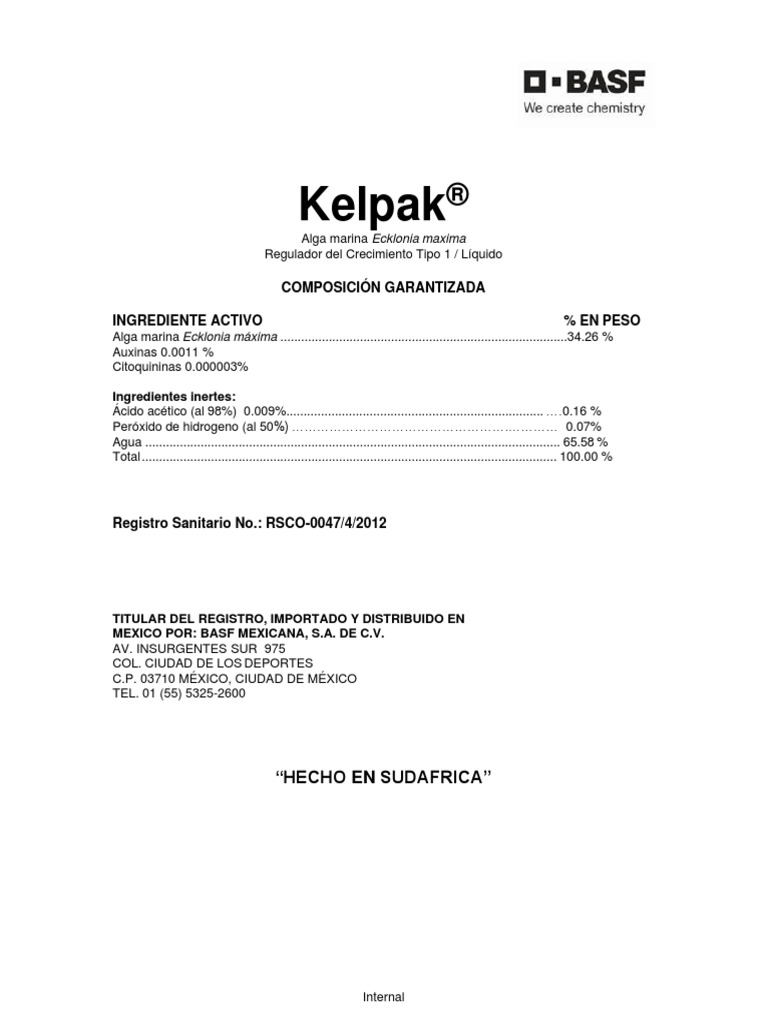 MX - Ficha Técnica - Kelpak® | PDF