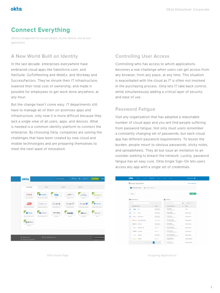 Datasheet Okta Overview | PDF