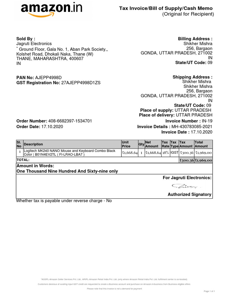 Logitech Invoice | Download Free PDF | Invoice | Money