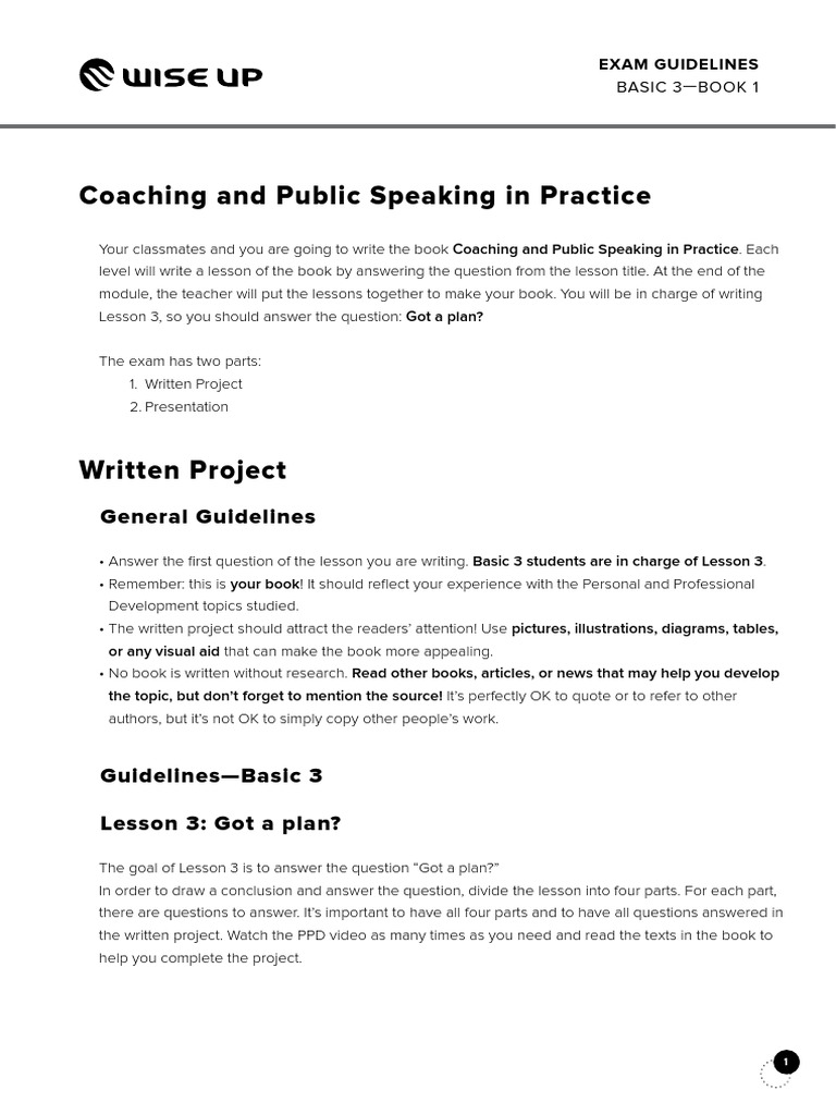 WUP Exams Book 1 Basic 3 (Stds Handout) | PDF | Career & Growth ...