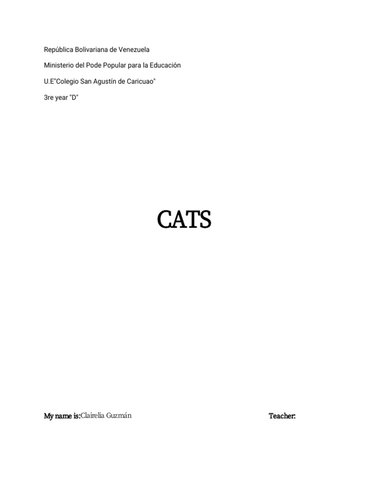 cats | PDF