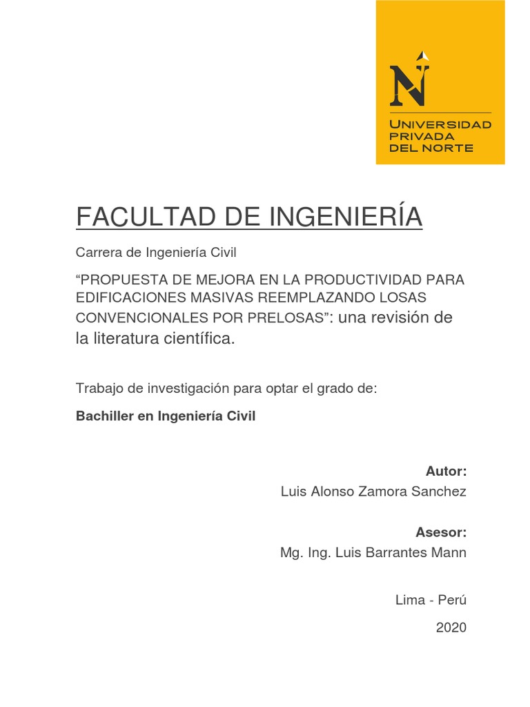 Zamora Sánchez, Luis Alonso | PDF | Hormigón | Perú