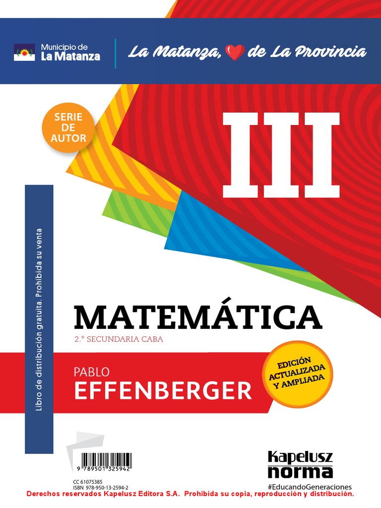 Matemática III Cap. 3-Matanza 3° Año | PDF