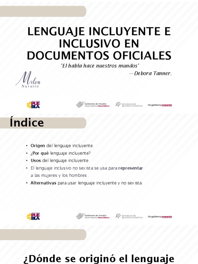 Lenguaje Incluyente en Documentos Oficiales | PDF | Sexismo | Género