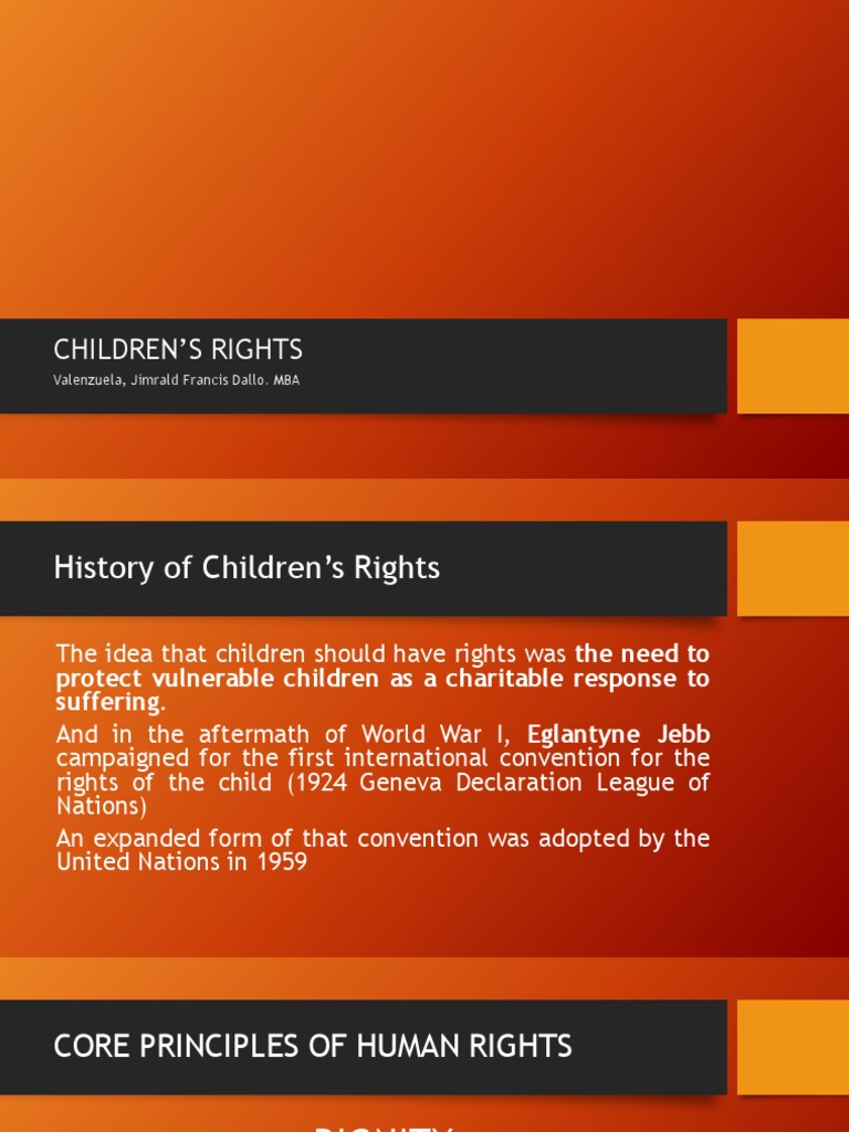 Childrens Rights | PDF | Children's Rights | Best Interests