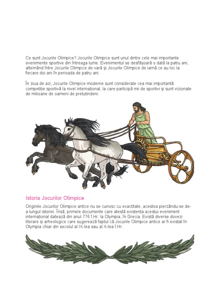 JOCURILE Olimpice | PDF