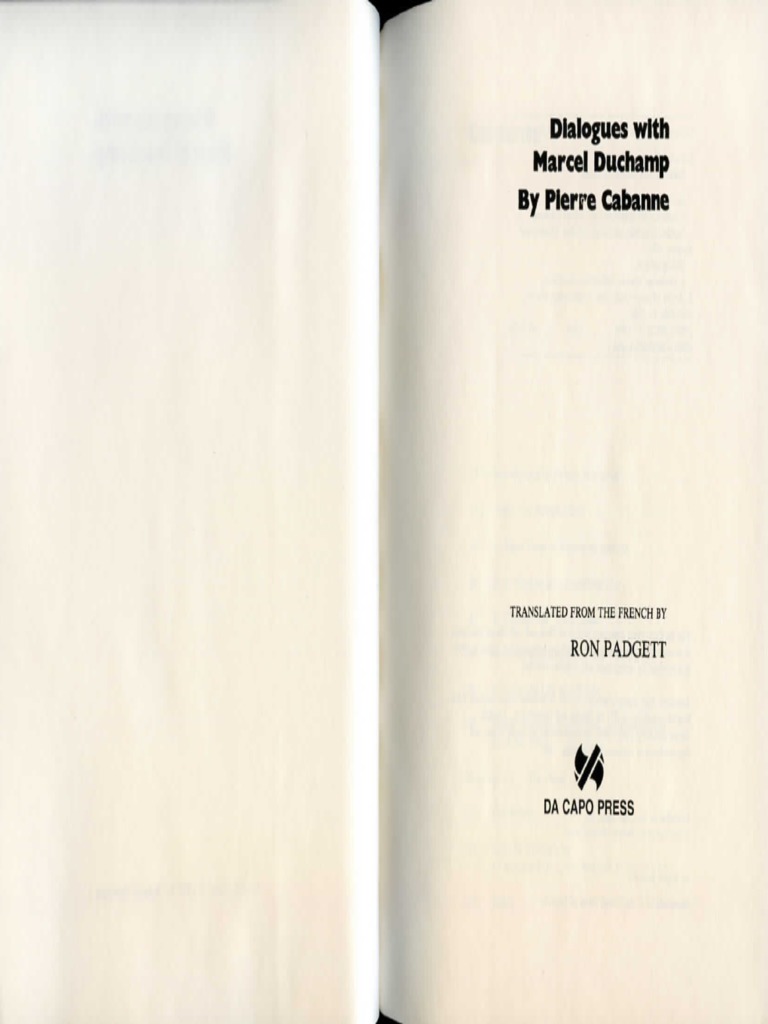 Dialogues With Marcel Duchamp | PDF
