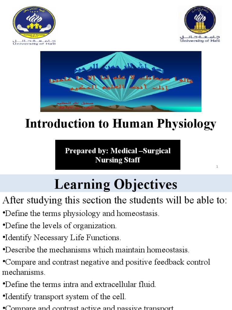 1 - Introduction To Human Physiology | PDF