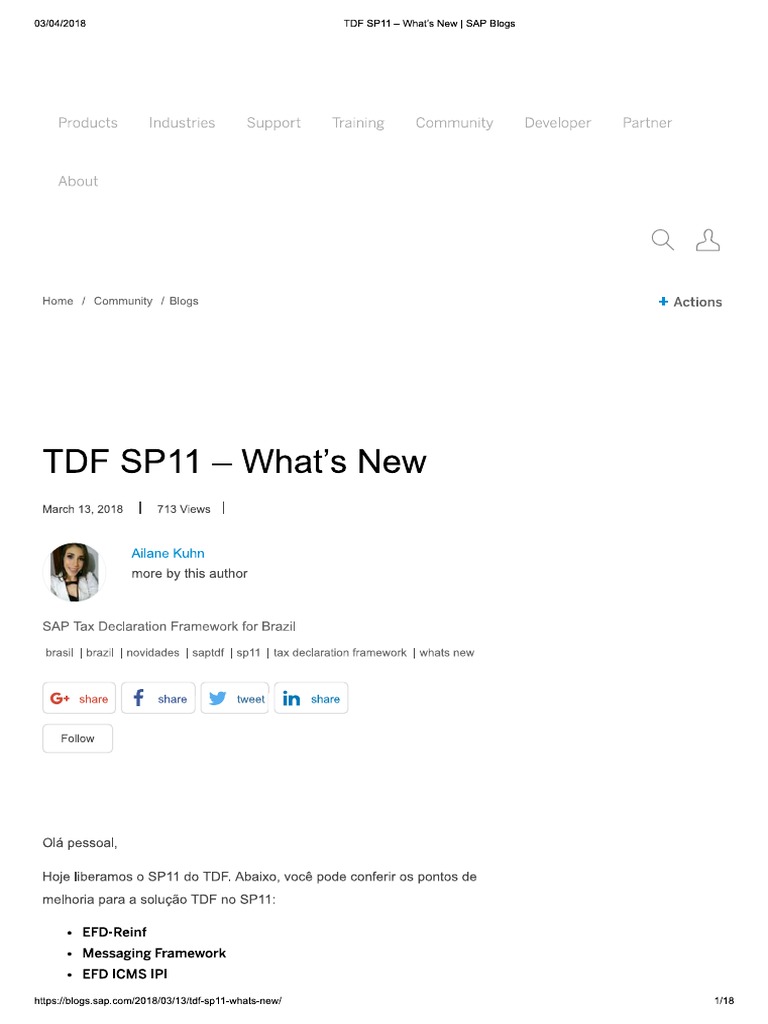 Whats - New Sobre SP11 para TDF | PDF