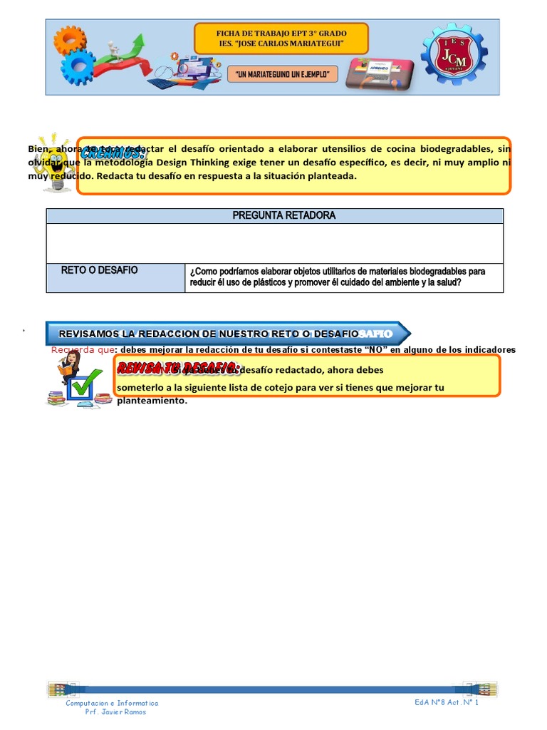 Pregunta Retadora: ¡Muy Bien! | PDF | El plastico
