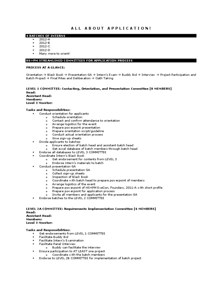 HSPM Streamlined Application Process | PDF | Test (Assessment) | Business