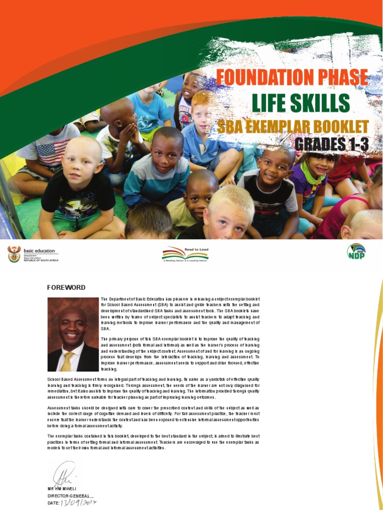 Foundation Life Skills Grades 1 - 3 SBA | PDF | Learning | Teachers