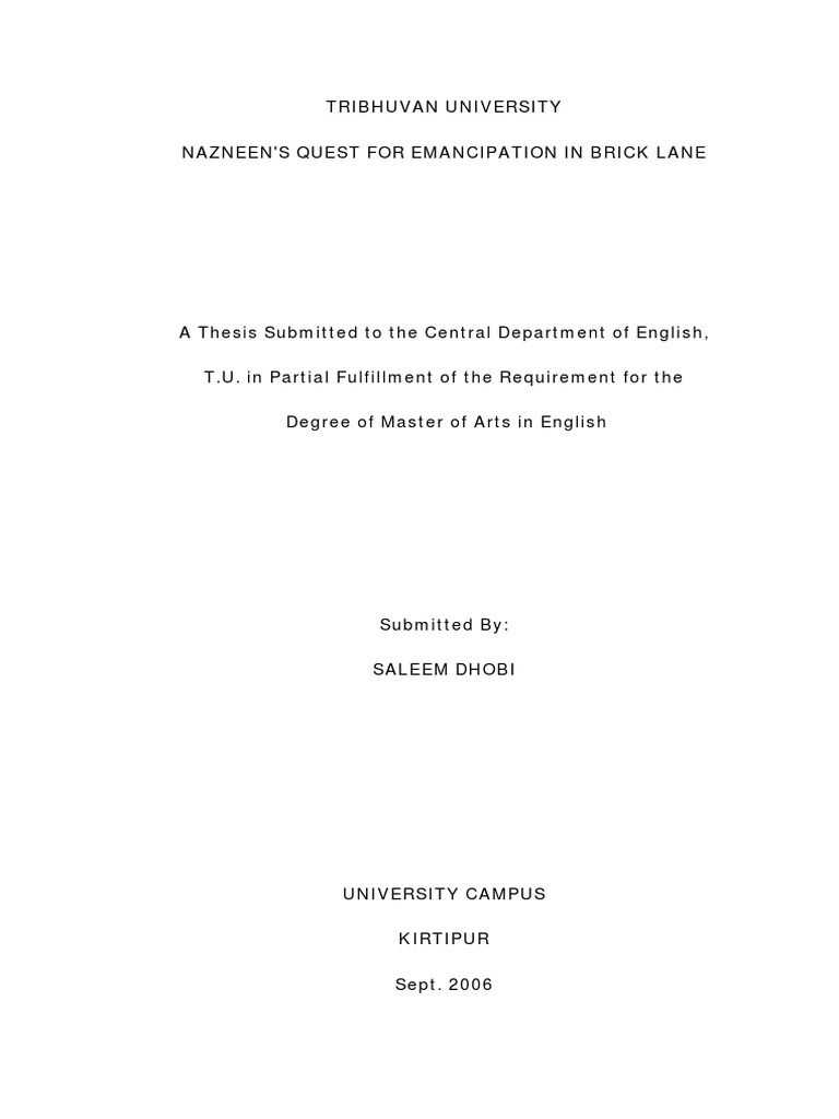 Full Thesis | PDF | Feminism | Gender Studies