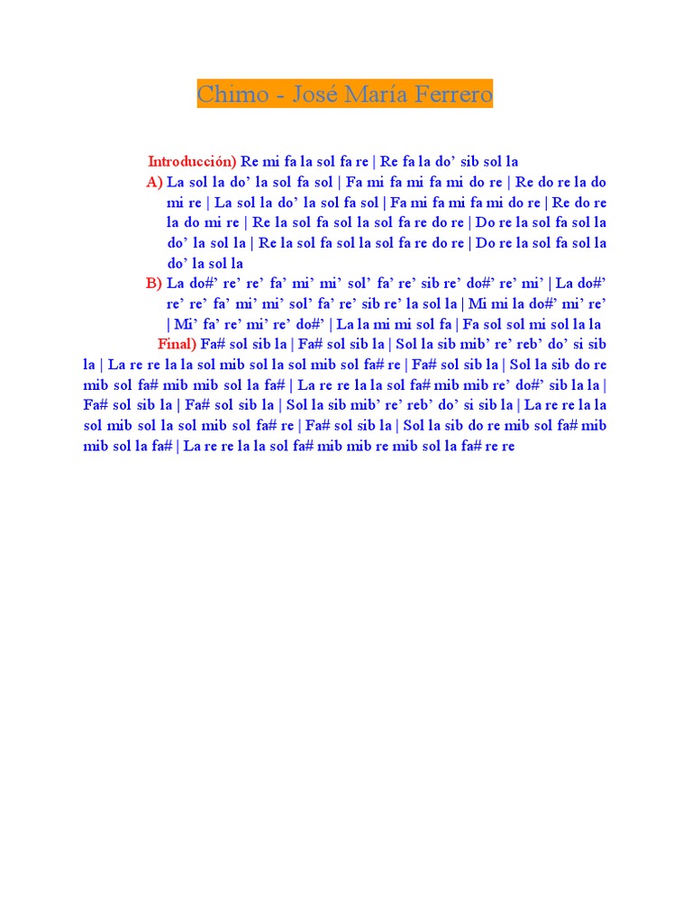 Chimo - José María Ferrero | PDF