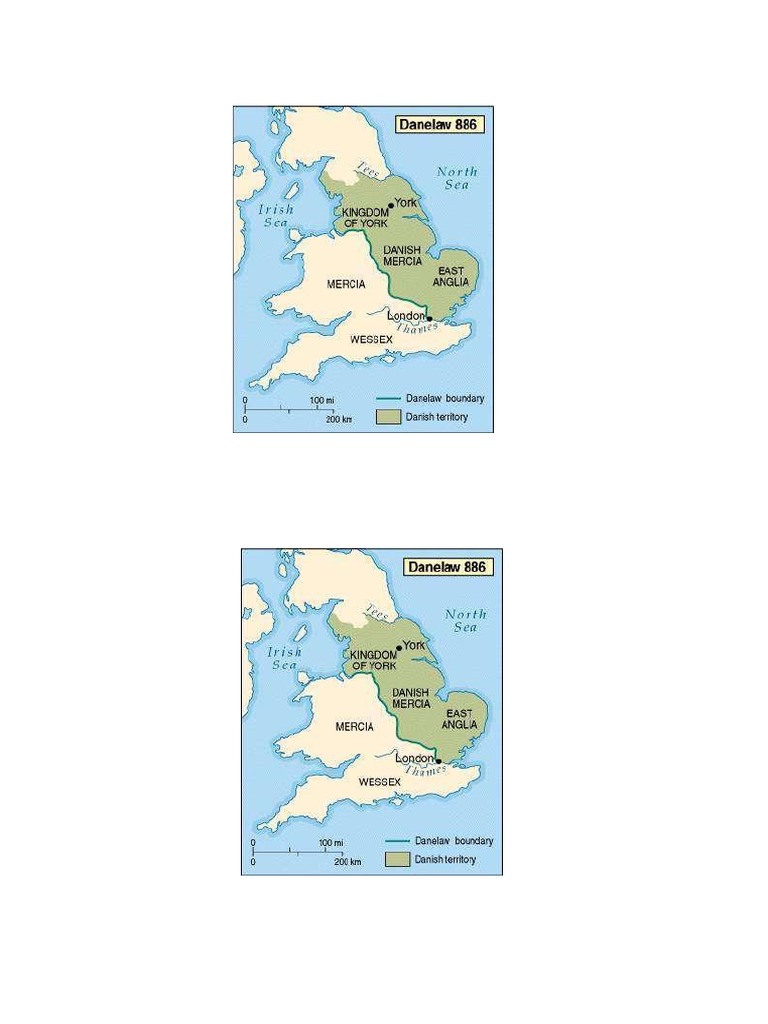 Map of The Danelaw | PDF
