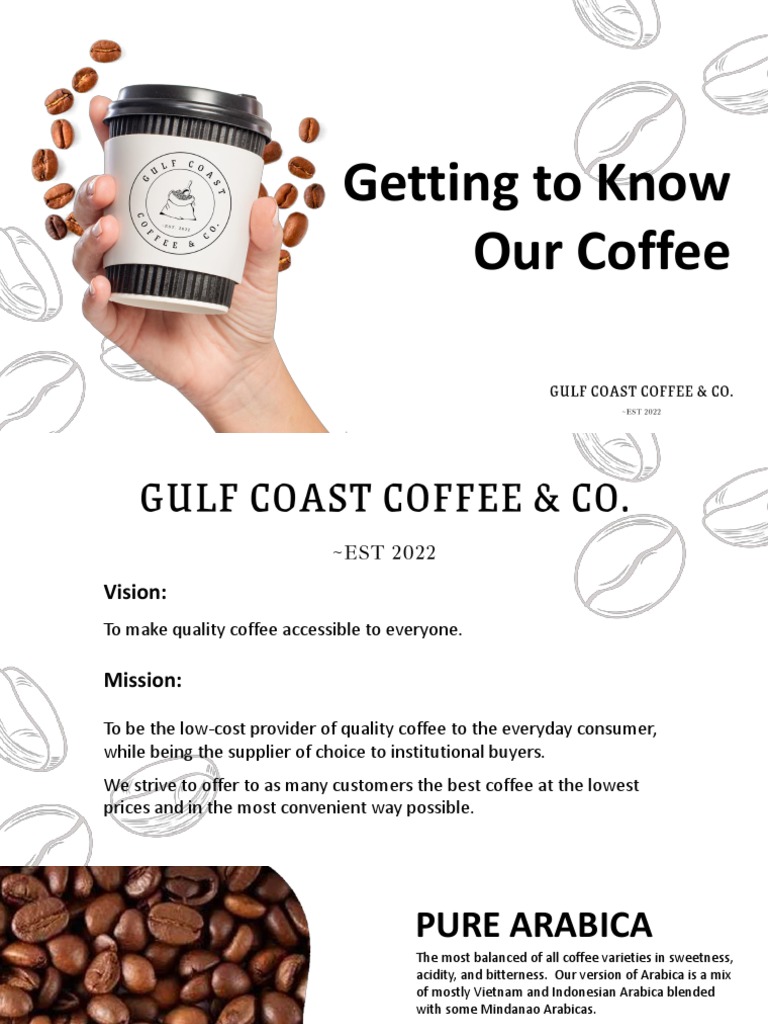 Gulf Coast Coffee: Quality & Custom Blends | PDF | Cooking, Food & Wine